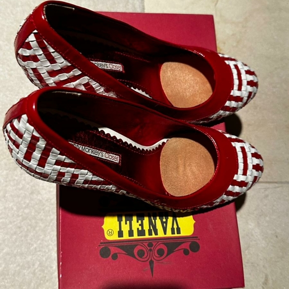 naughty monkey | Shoes | Naughty Monkeys Closet Red White Checker Heels ...